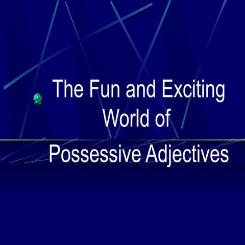 Spanish possessive adjectives | PPT