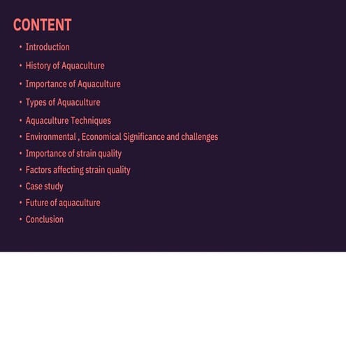 Introduction-to-Aquaculture-and-Strain-Quality | PDF