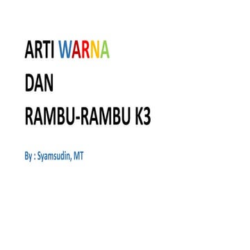7 simbol simbol k3 dan tanda-tanda bahaya | PPTX