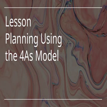 4As explain about the activity that will be done during the lesson ...