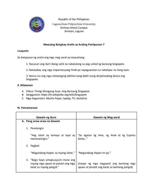 Semi detailed lesson plan in english(plot of the story) | DOCX