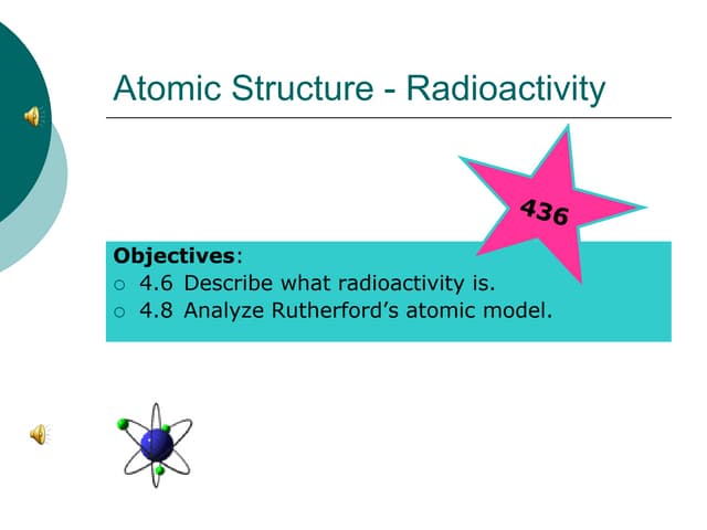 Atomic Structure Radioactivity Ppt