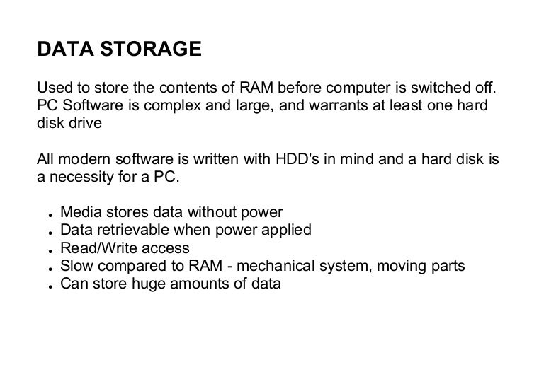 Data Storage