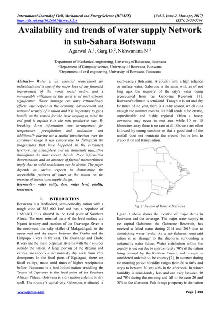 Catchment hydrology in botswana | PPTX | Africa Travel | Travel Locations