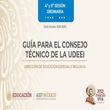 CONSEJO TECNICO UNIDAD DE EDUCACION ESPECIAL Y EDUCACION INCLUSIVA | PDF