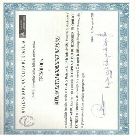 Diploma - UCB - Comex | PDF