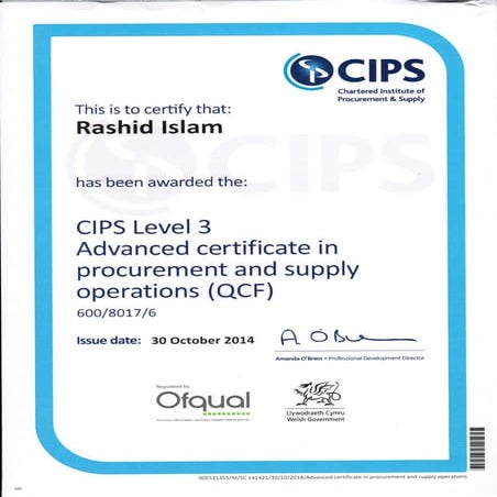 CIPS Level 3 | PDF
