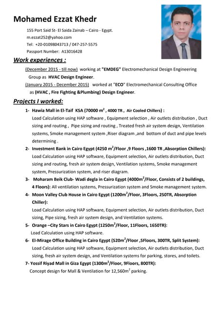 CV - Mechanical Engineer | PDF