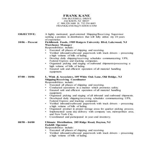 new resume 2016 | ODT