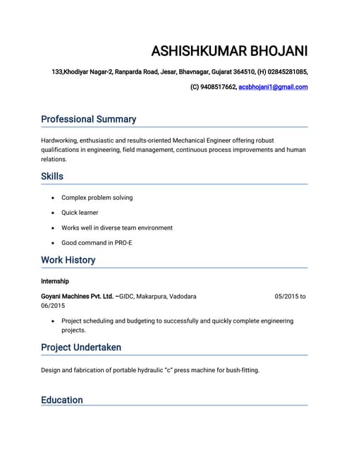 Hareesh resume | PDF