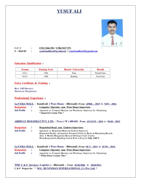 Harbans CV | PDF