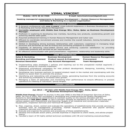 Vimal Vincent - Resume | DOC | Advertising Industry | Industries