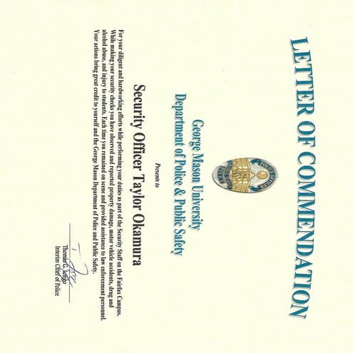 Police Comendation | PDF