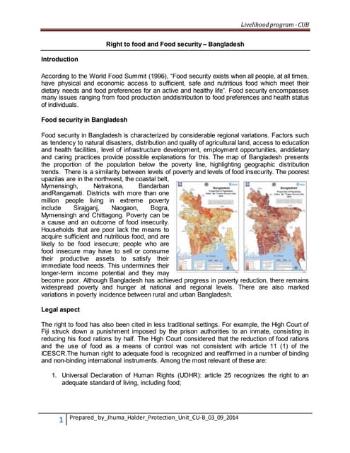 Right to food | PDF