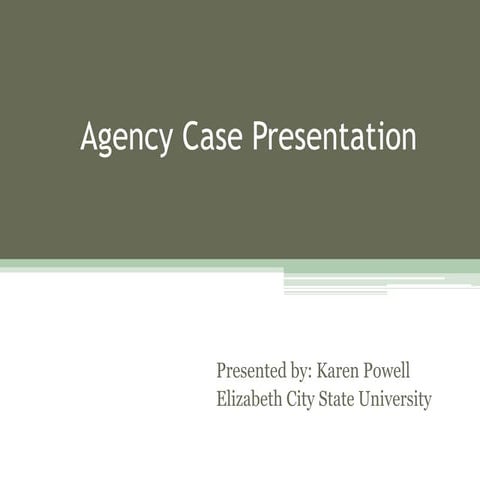 AGENCY CASE PRESENTATION POWELL | PPTX