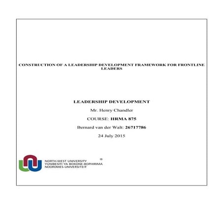 Assignment Leadership Development 5 | Pdf