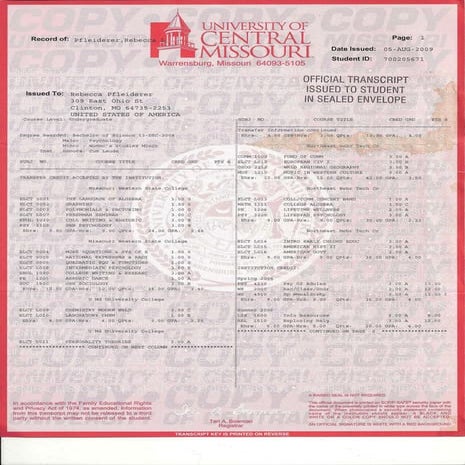 Transcript page 1 BS | PDF