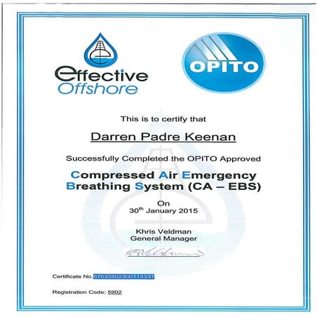 Offshore Certification | PDF