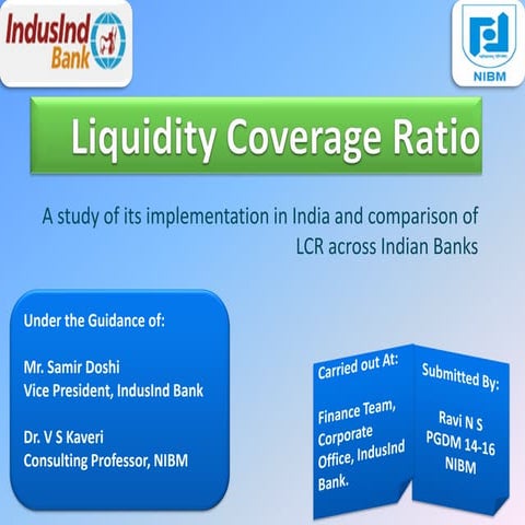 Liquidity Coverage Ratio - An analysis | PDF