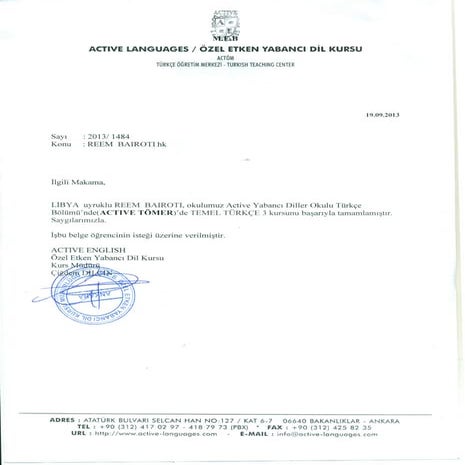 turkish certificate | PDF