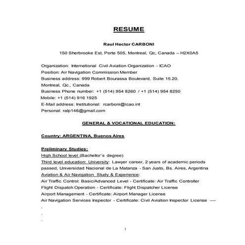 Resume-Raul Carboni-Jan 2015 | DOCX