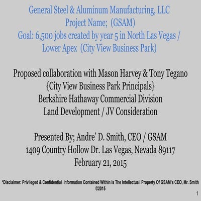 GSAM Slide Presentation 2015 | PPT