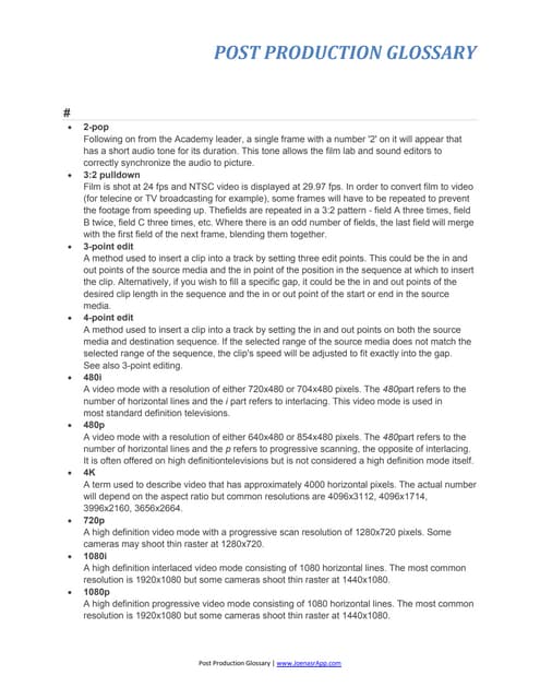 Basics of videography | PPTX