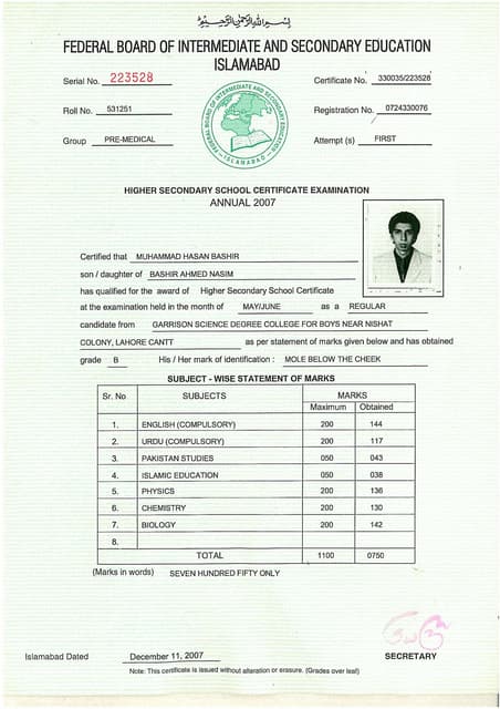 Certificate | PDF