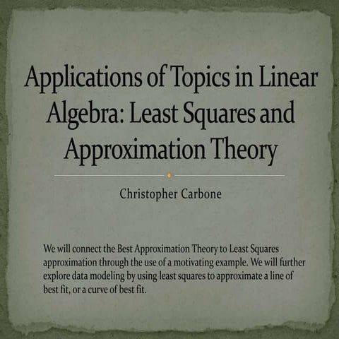 Least Squares | PPTX