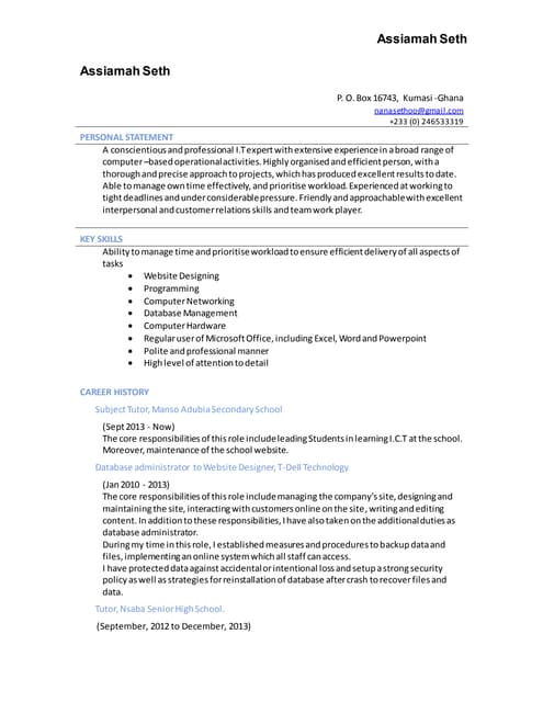 Rex Fernandez Curriculum Vitae. 2015 | PDF