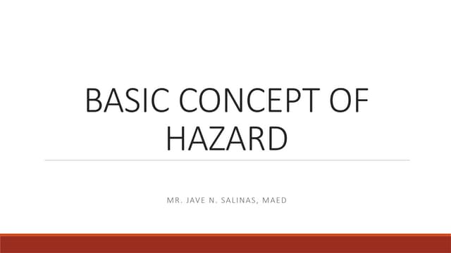3 Types of Hazard 3 Types of Hazard 3 Types of Hazard | PPTX