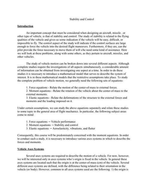 aircraft static and dynamic stability,longitudinal and lateral | PPT ...