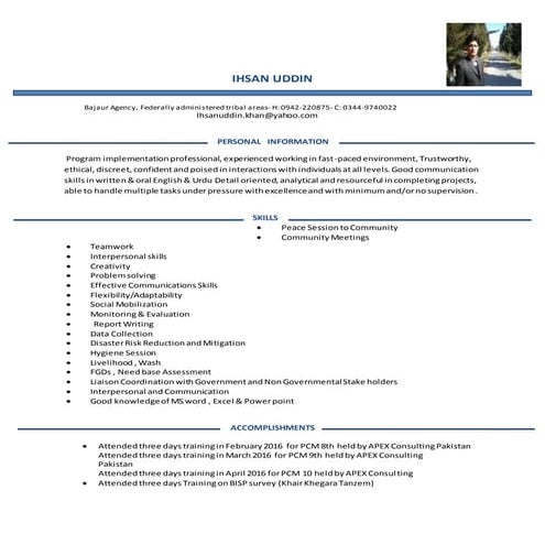 CV-Ihsan Uddin | DOCX