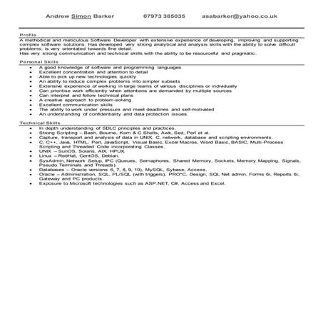Simon Barker CV 20160926 | DOCX