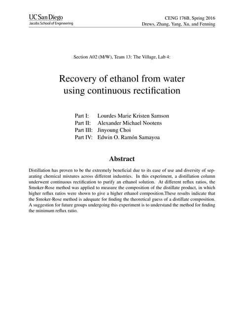 Continuous Rectification | PPT