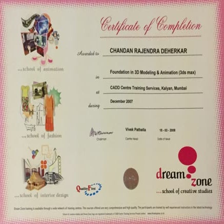 Cad3dsModelling certificate | PDF