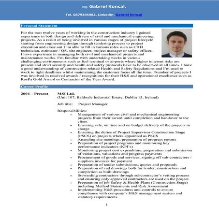 CV-Gabriel Koncal-LinkedIn | PDF