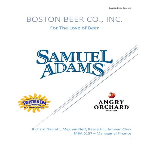 Boston Beer Co., Inc. | PDF