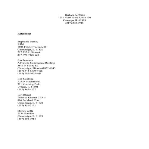 Barb's References2017 | PDF