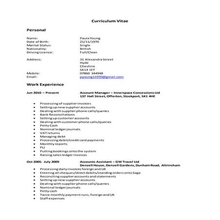 Amanda Fraser CV | PDF