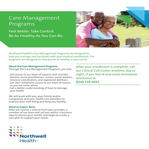Care Management Programs Flyer | PDF | Healthcare Industry | Industries
