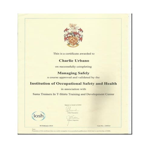 IOSH Managing Safely | PDF