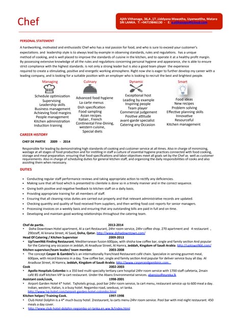 Chef Keith Recommendation Letter | DOCX | Bars & Restaurants | Attractions