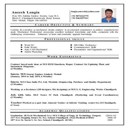 CV - Chetan Kodancha | DOC