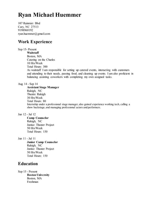 Jean White Resume | PDF