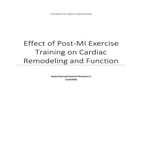Introduction to exercise electrocardiography | PPTX