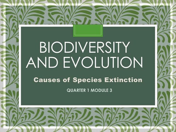 Biodiversity and Evolution | PPTX