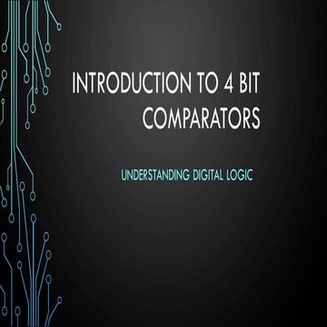 4 bit magnjtude comparators ppt COA project | PDF