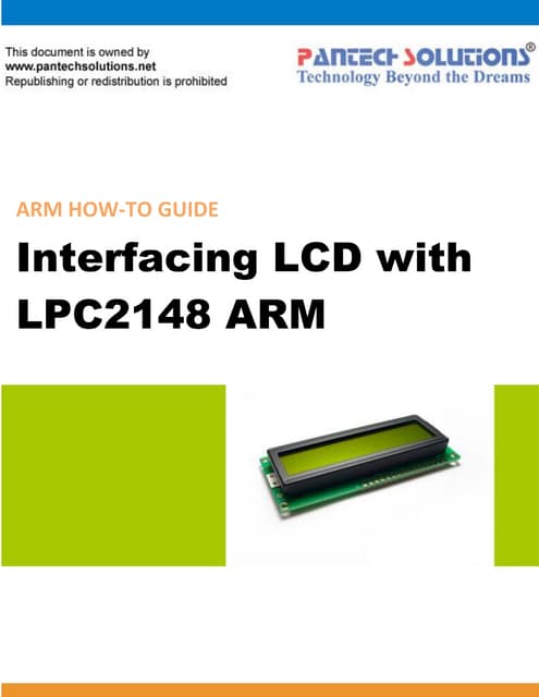 Interfacing LCD with 8051 Microcontroller | PPT