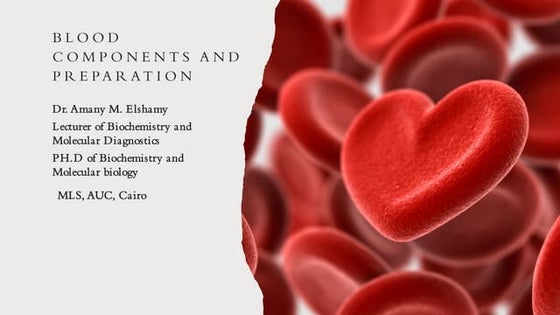 Blood component preparation blood banking | PPTX